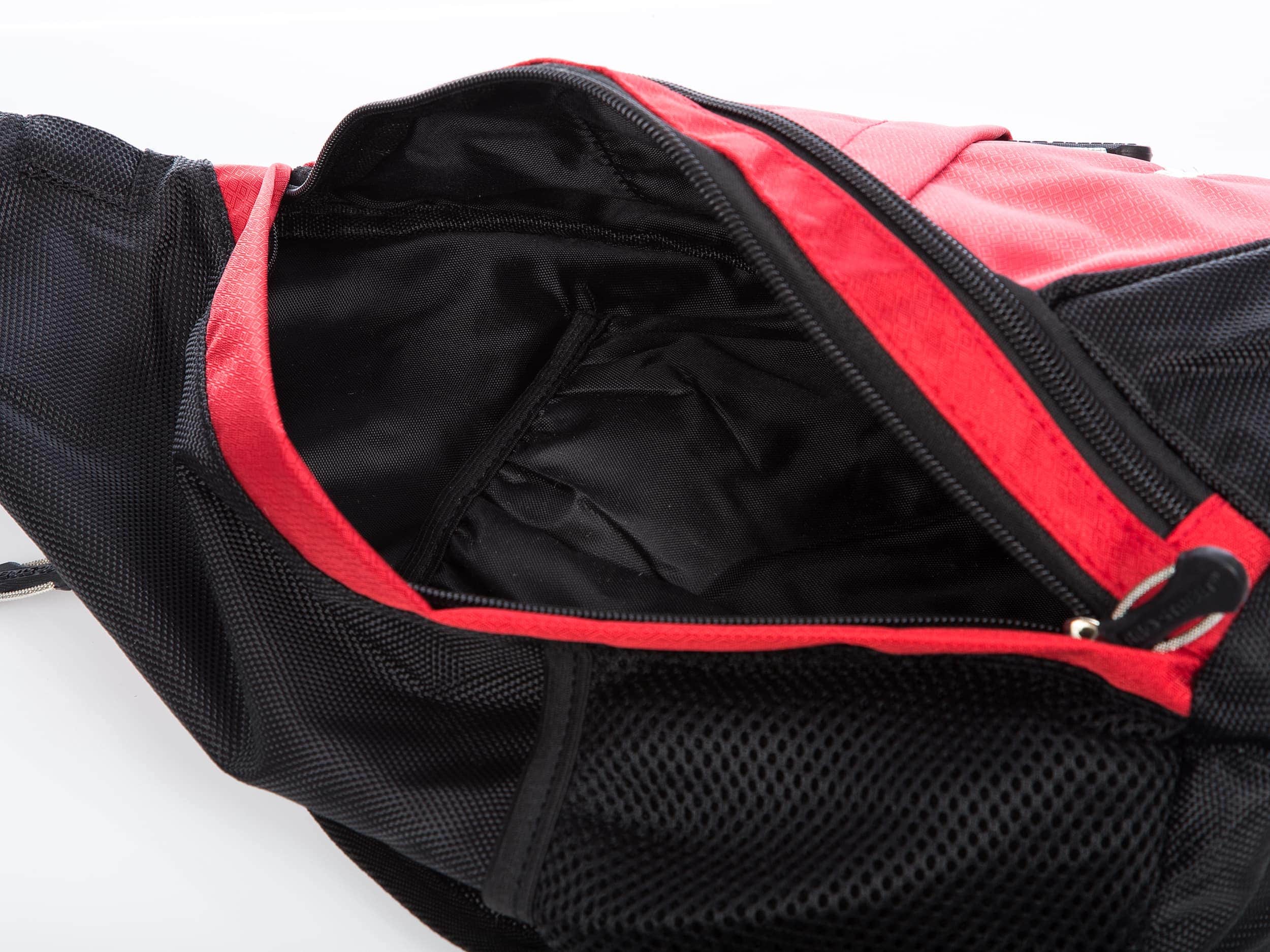 Lekki plecak sportowy na jedno ramię, do biegania, na rower czerwony ...