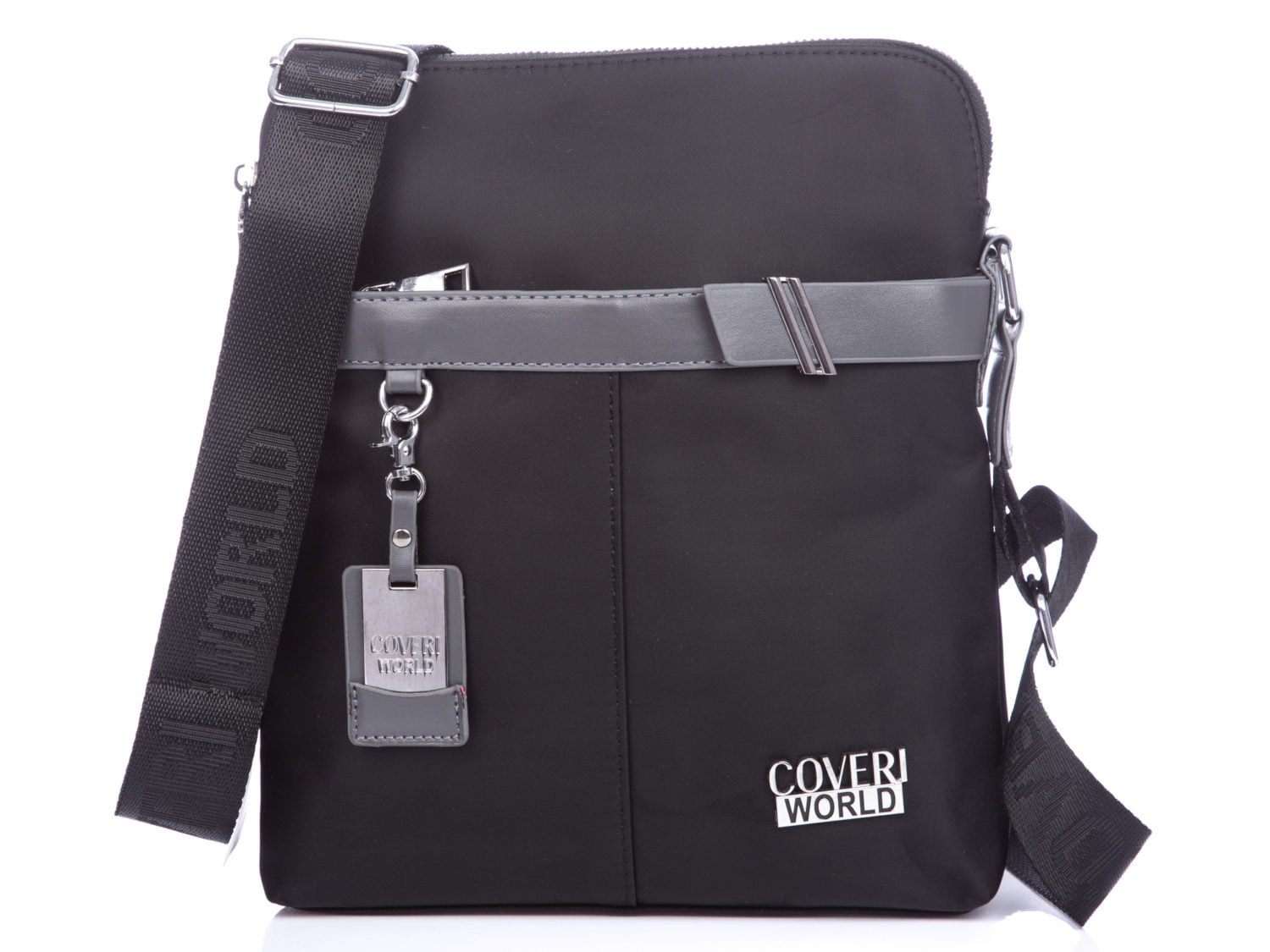 Coveri World elegancka listonoszka męska na ramię czarna | Ładne Torby.pl