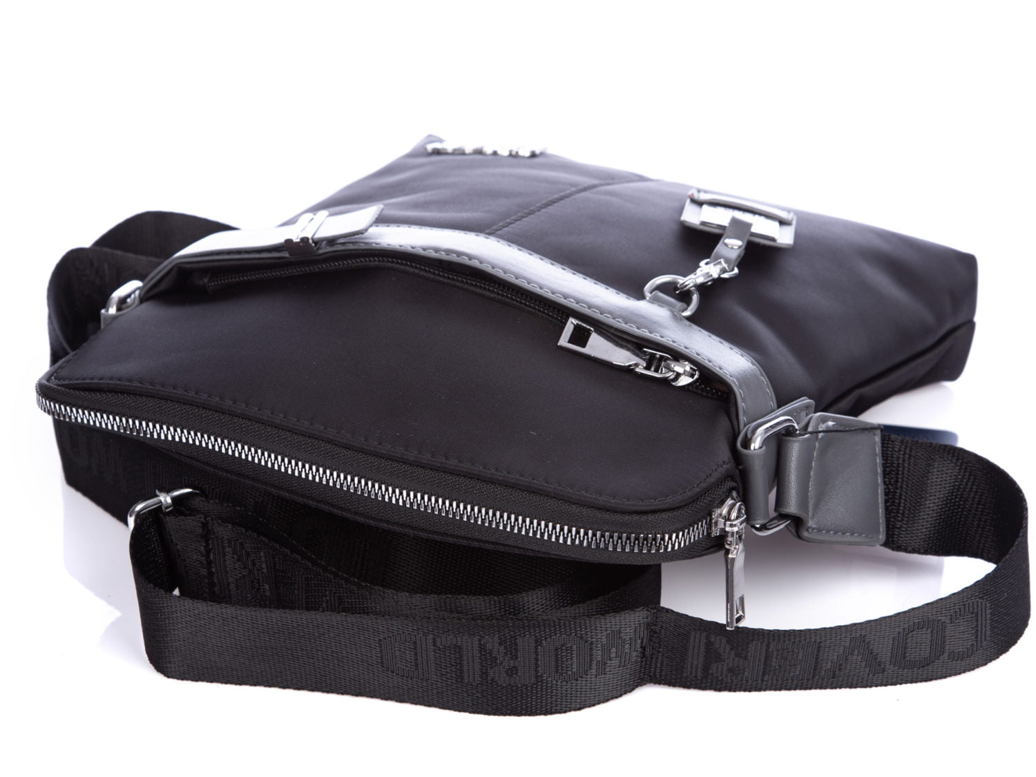 Coveri World elegancka listonoszka męska na ramię czarna | Ładne Torby.pl