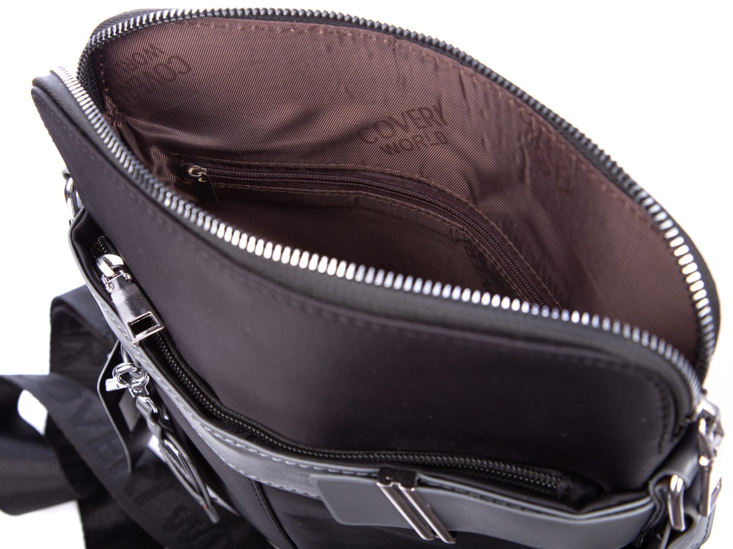 Coveri World elegancka listonoszka męska na ramię czarna | Ładne Torby.pl