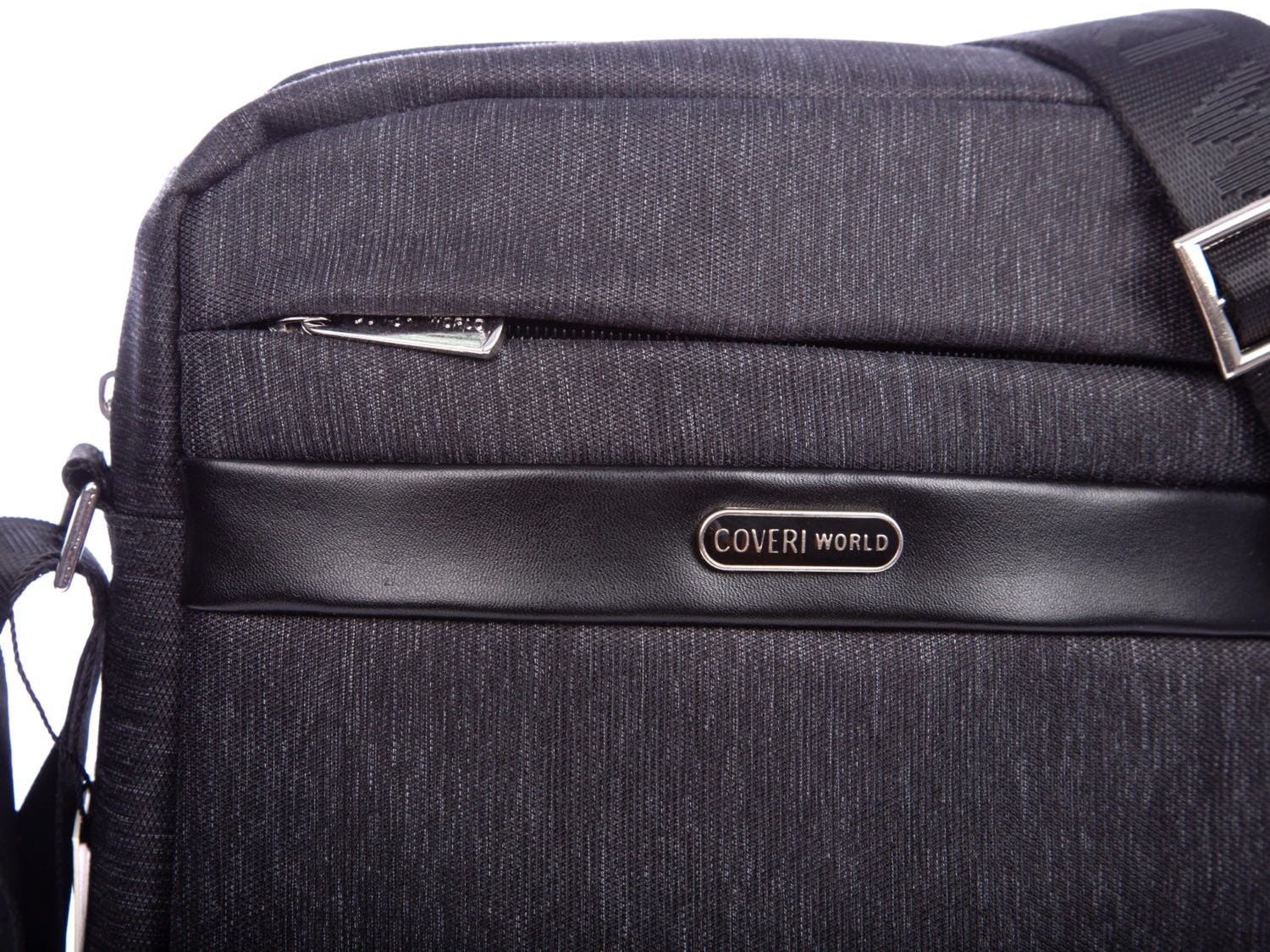 Coveri World średnia torebka męska na ramię czarna | Ładne Torby.pl